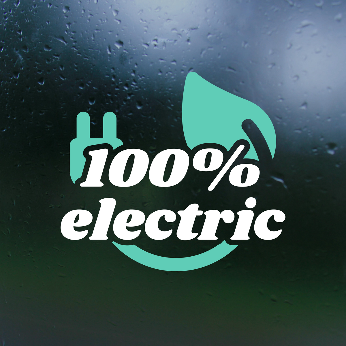 Die Cut Vinyl 100% Electric Vinyl Decal - EV sticker decal – Get Decaled