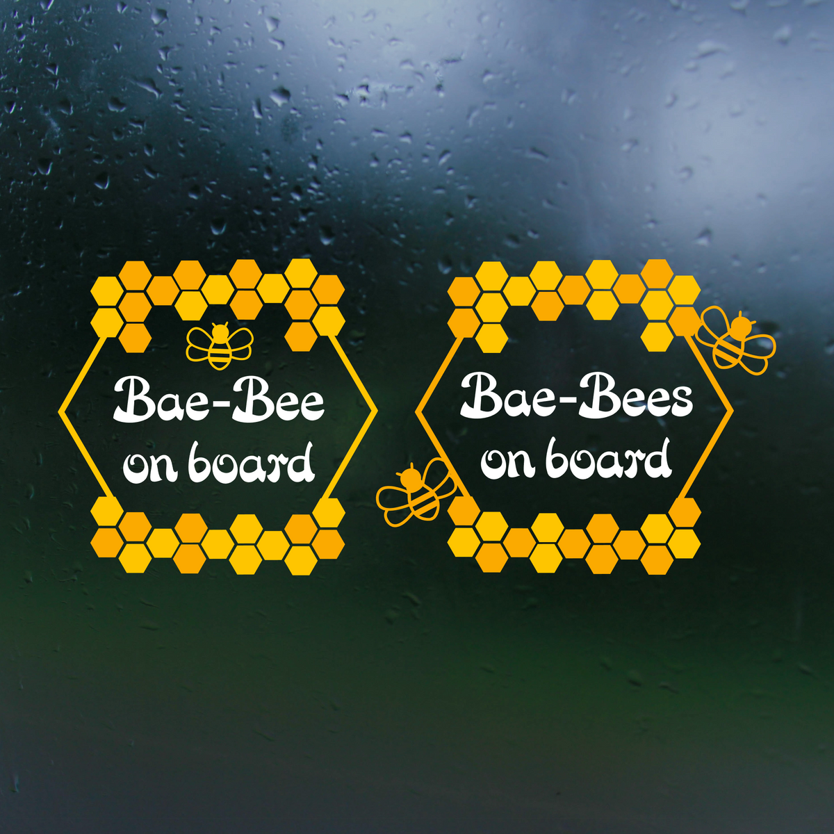 Die Cut Vinyl Bae-B ee On Board Decal – Get Decaled