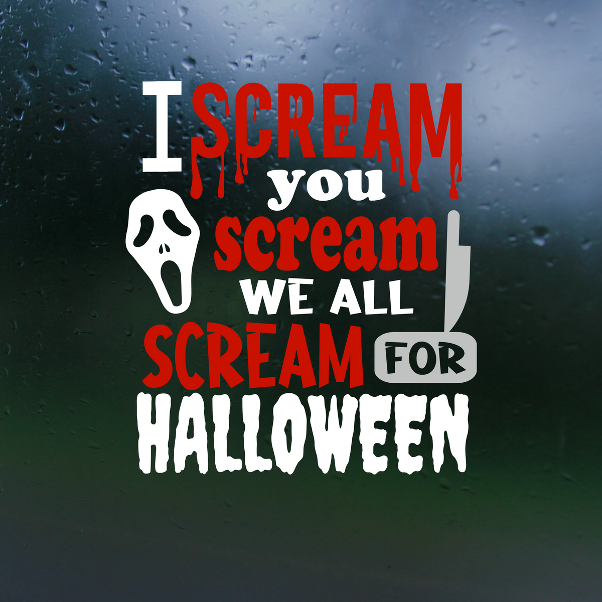 Die Cut Vinyl Scream For Halloween Decal – Get Decaled