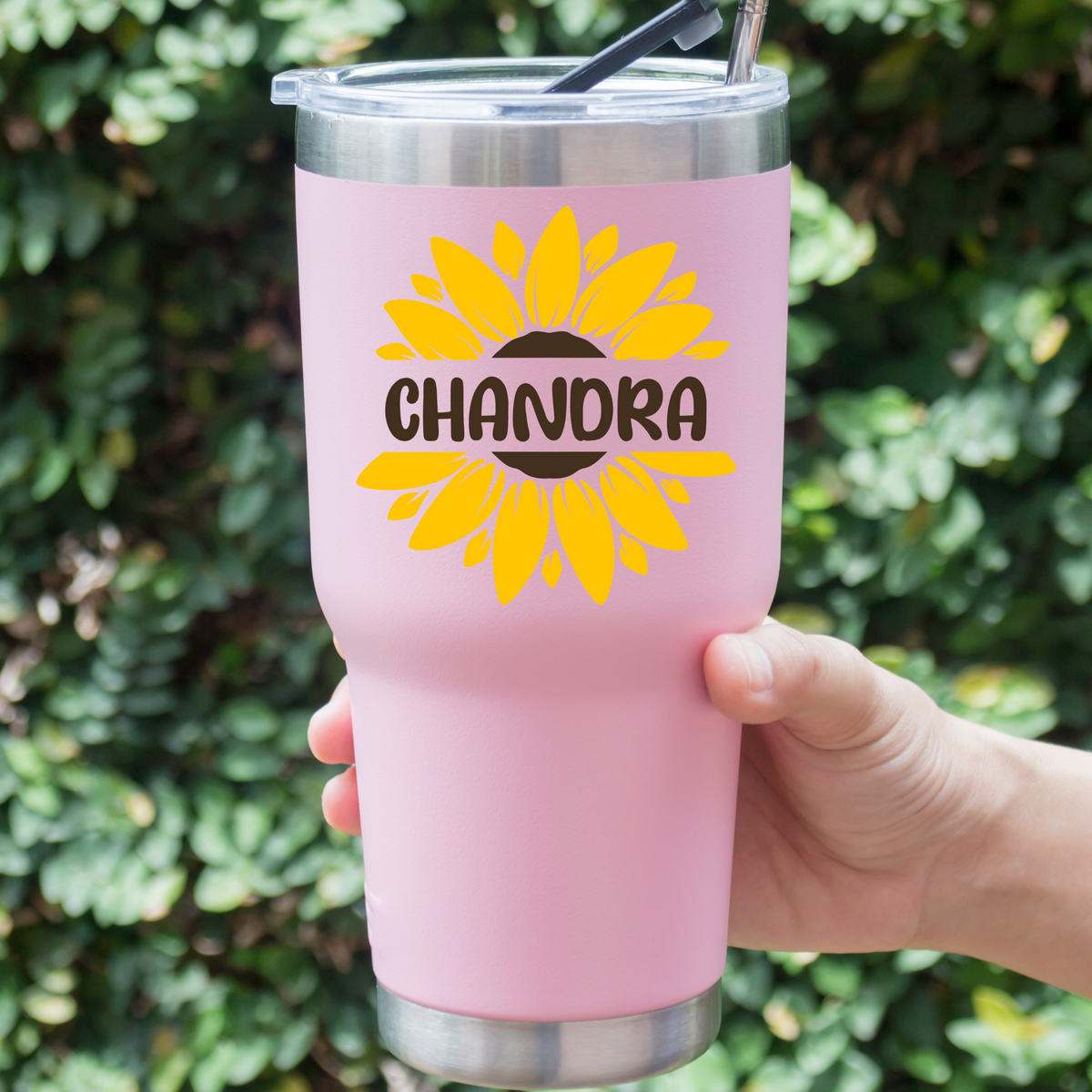 Custom Daisy Monogram Decal Sticker for Windows, Mailbox, Door & More ...