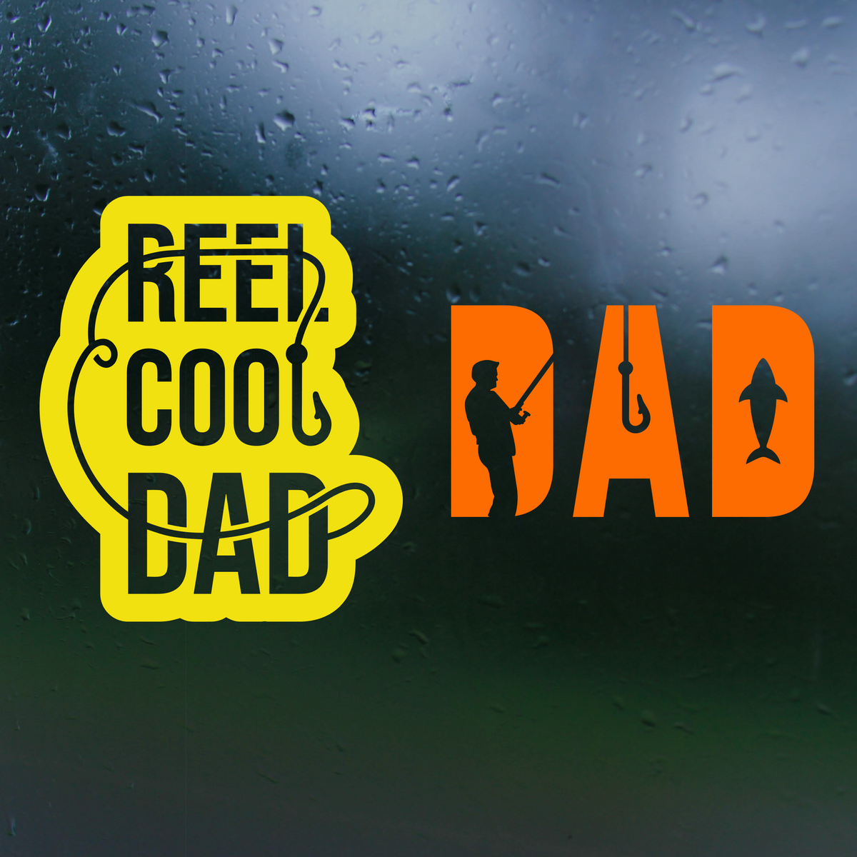 Die Cut Vinyl Fisher Dad Decal Pack - Truck Decals, Window Decals – Get ...