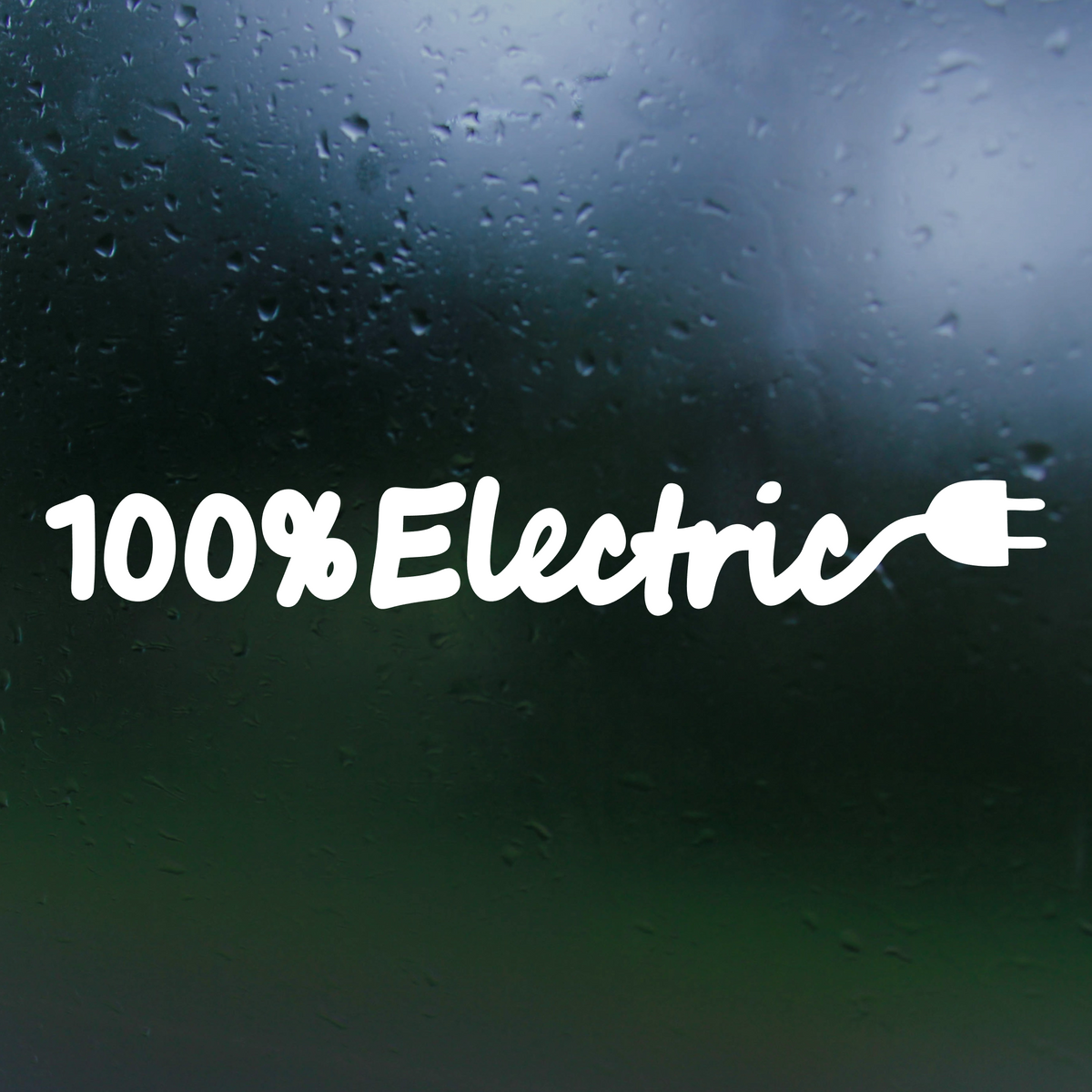 Die Cut Vinyl 100% Electric Decal - EV Car / Truck Decals – Get Decaled