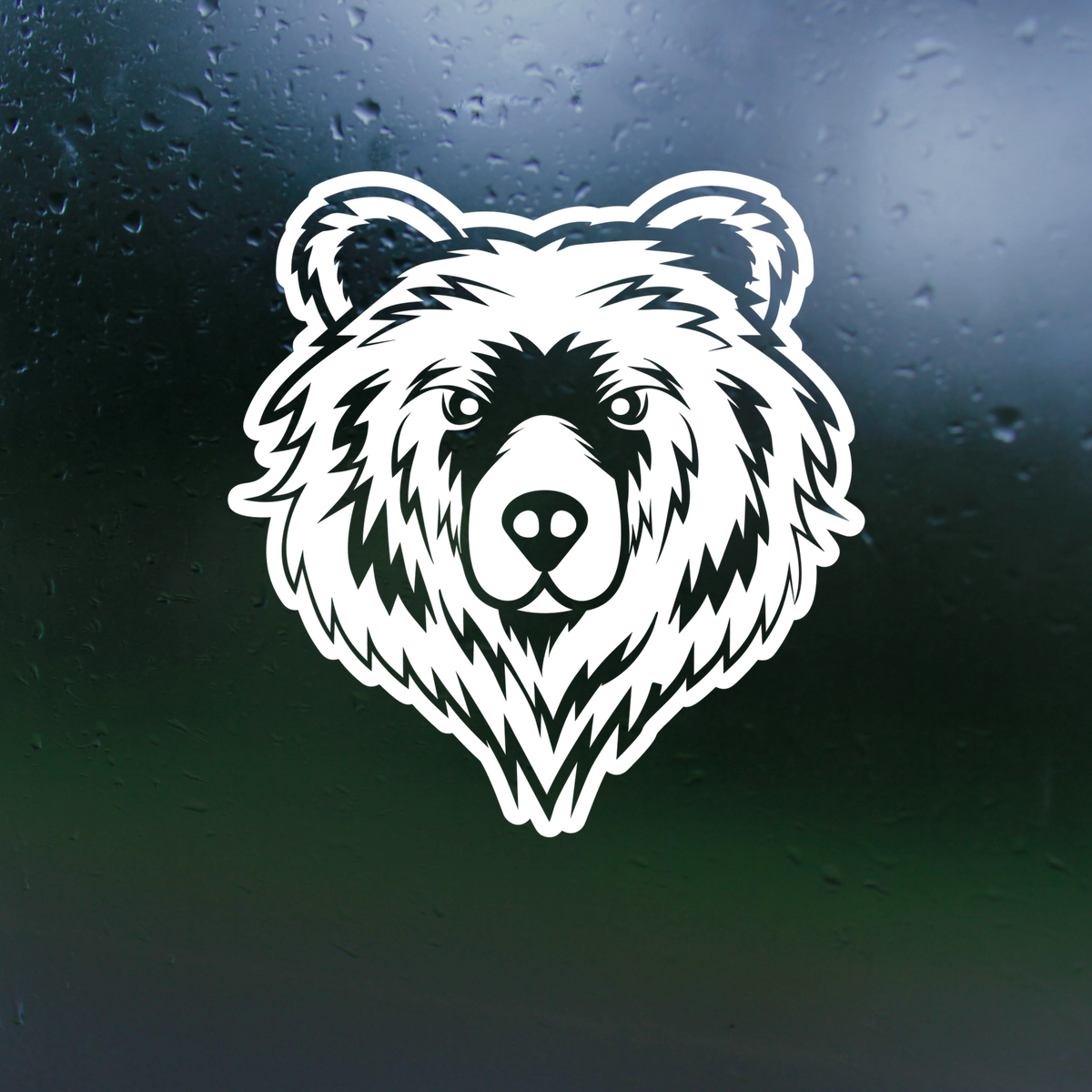 Die Cut Vinyl Grizzly Bear Decal For Cars, Trucks, Laptops – Get Decaled