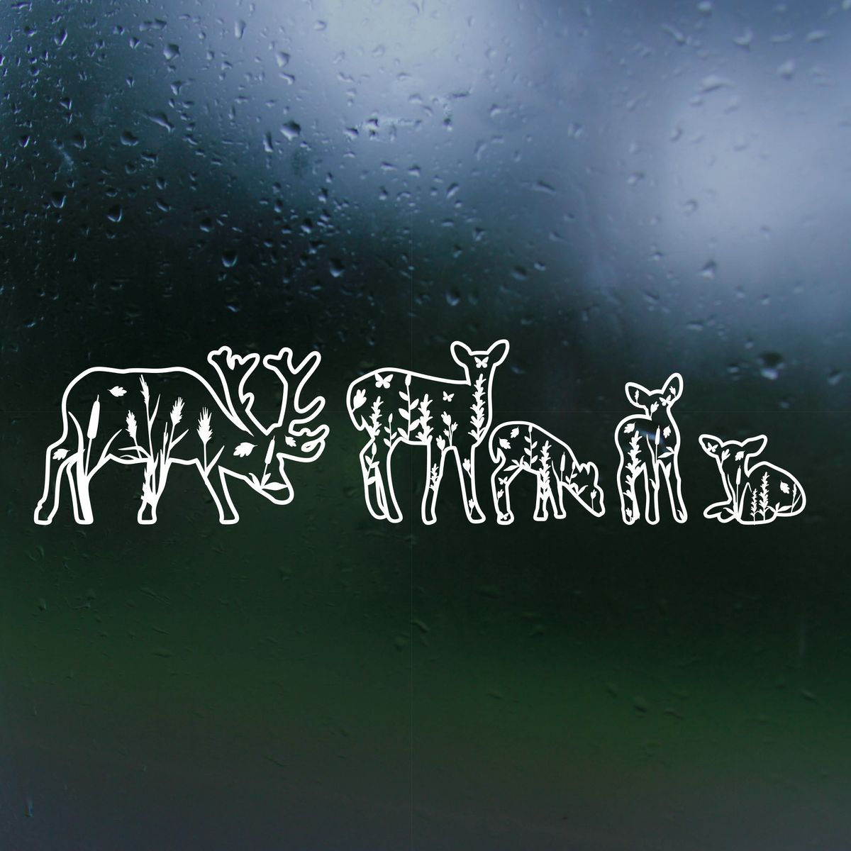 Custom DIY Deer Family Die Cut Decal – Get Decaled