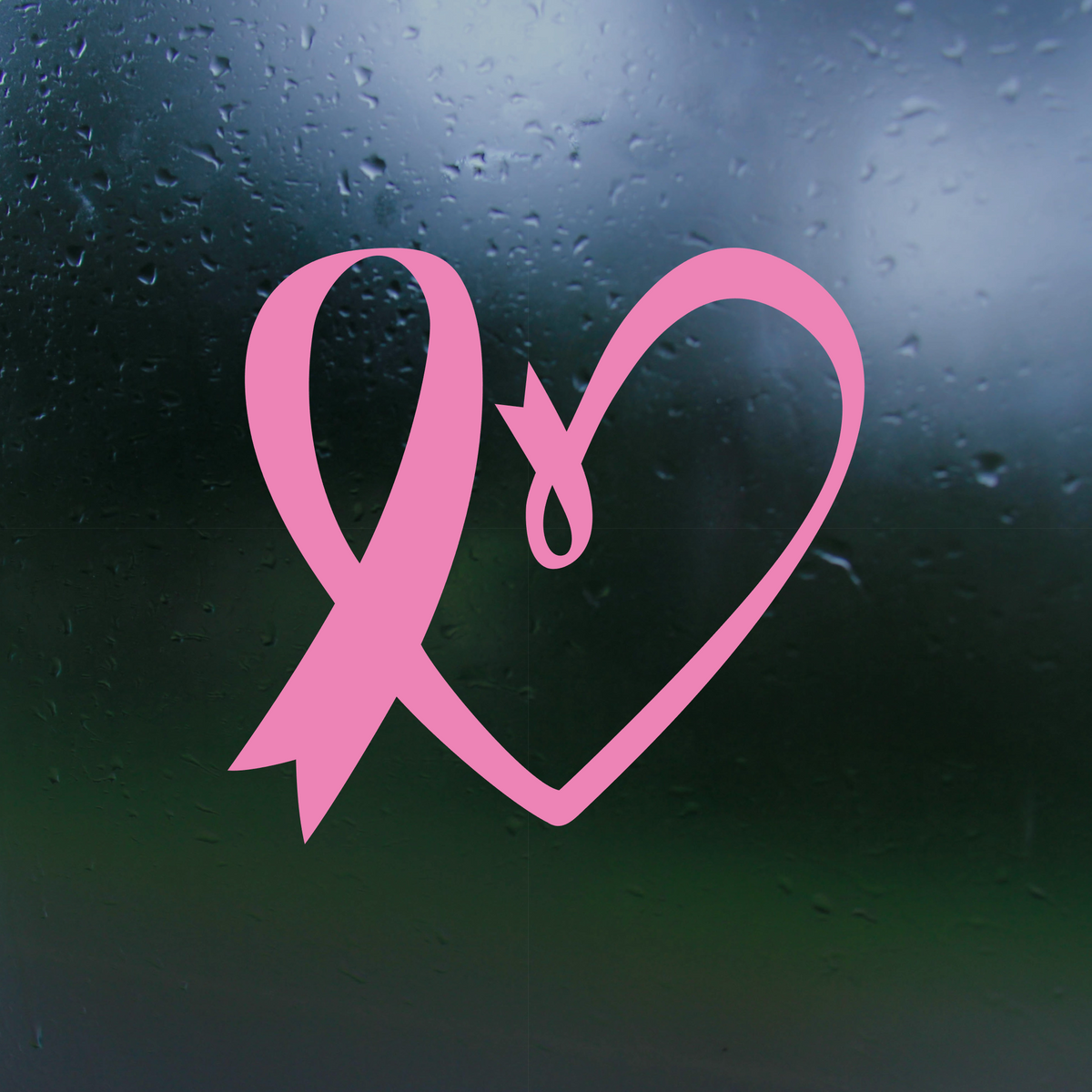 Breast Cancer Awareness Ribbon Die Cut Vinyl Decal – Get Decaled