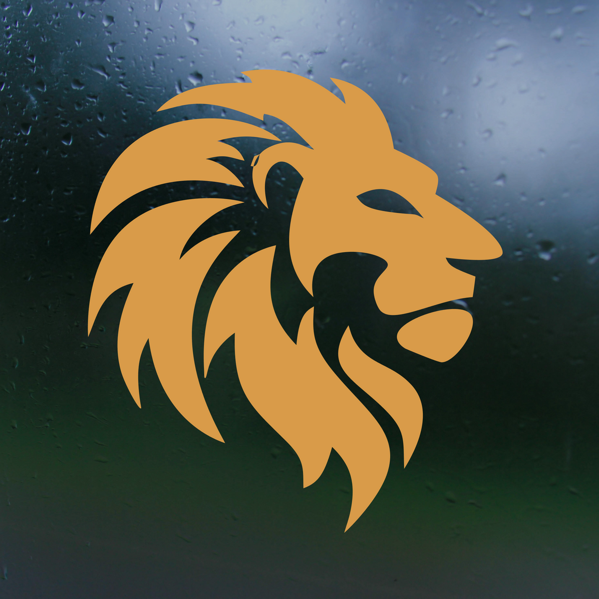 Die Cut Vinyl Lion Head Car Decal – Get Decaled