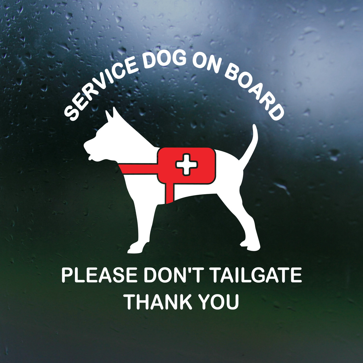 Dye Cut Service Dog On Board Decal Vol 2 – Get Decaled